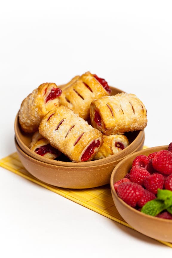 Raspberry Strudel Bites stock photo. Image of crust, fresh - 36775050