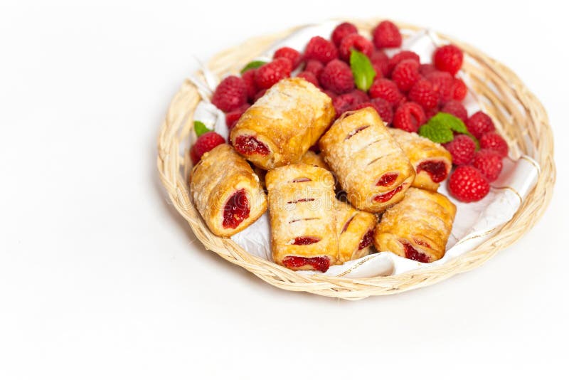 Raspberry Strudel Bites stock image. Image of filling - 36775095