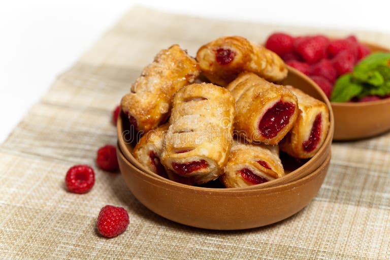Raspberry Strudel Bites stock photo. Image of jelly, breakfast - 36775098