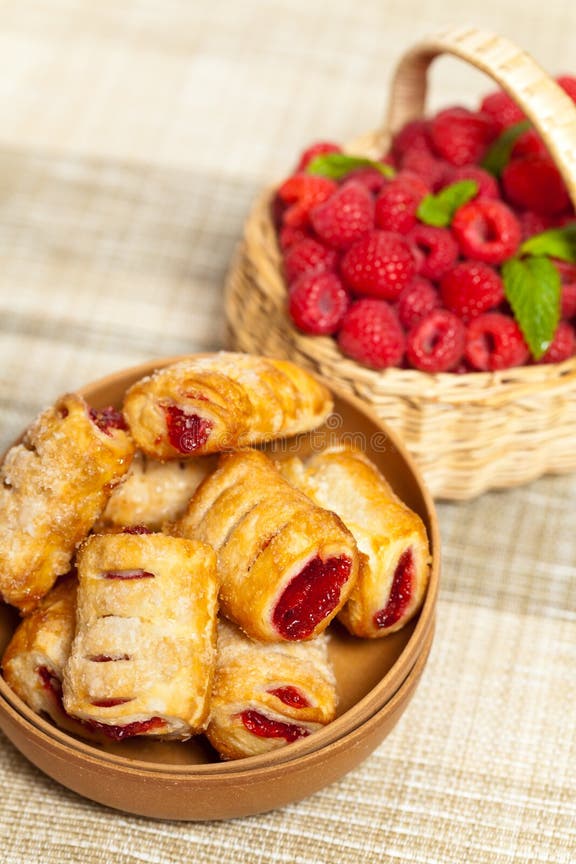 Raspberry Strudel Bites stock photo. Image of vanilla - 36775112