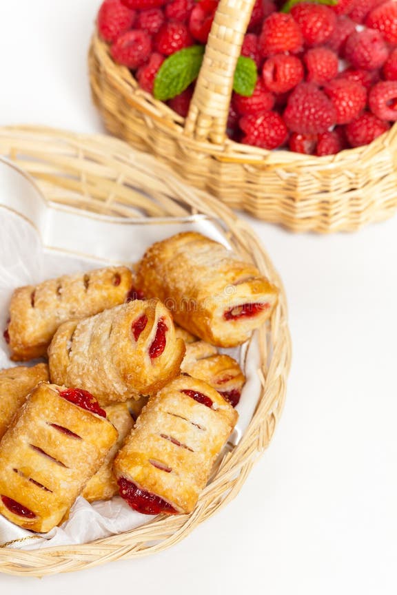 Raspberry Strudel Bites stock image. Image of snack, puffed - 36775129