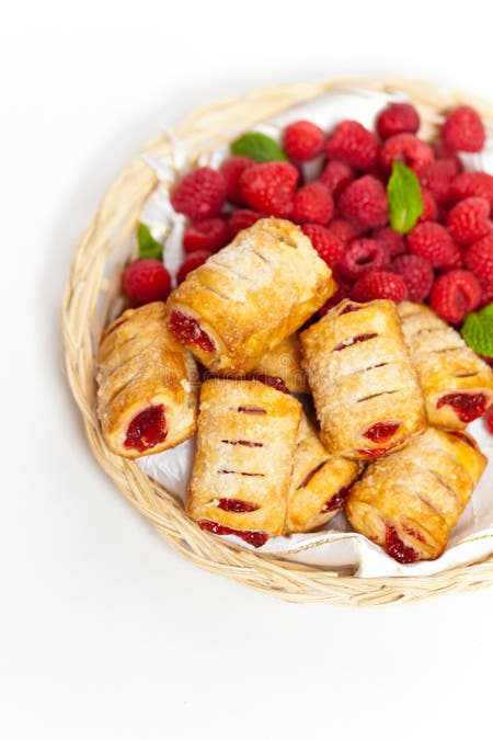 Raspberry Strudel Bites stock photo. Image of strudel - 36775140