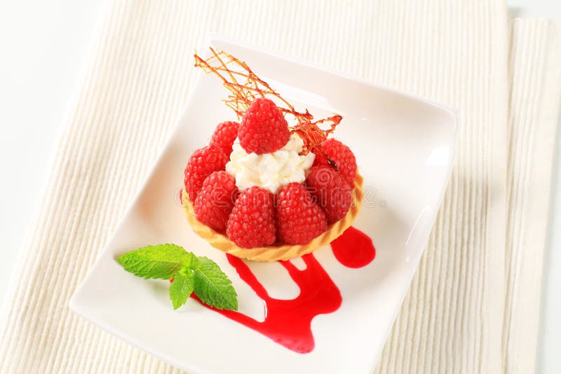 Raspberry tart stock photo. Image of closeup, food, fruit - 55463248