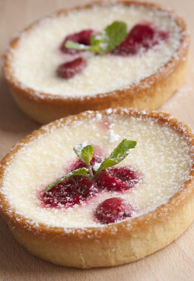 Raspberry tarts stock image. Image of dessert, baking - 17387915