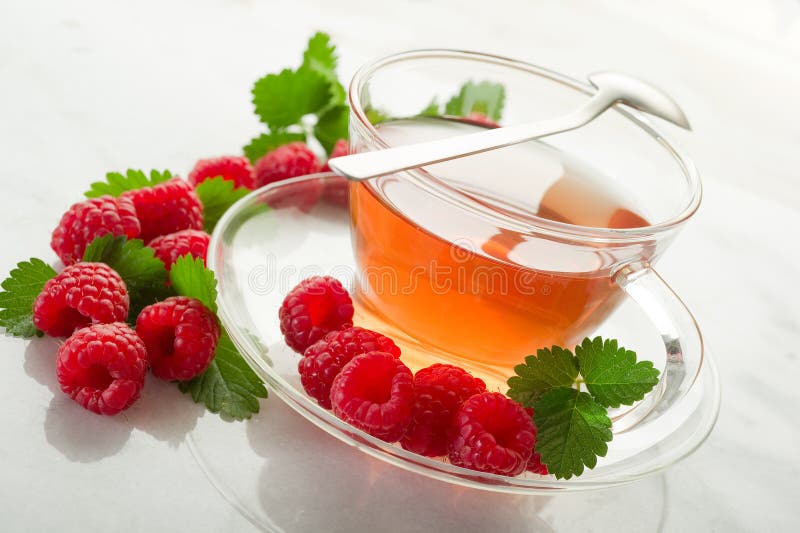 Raspberry tea stock image. Image of dining, care, healthy - 17084261