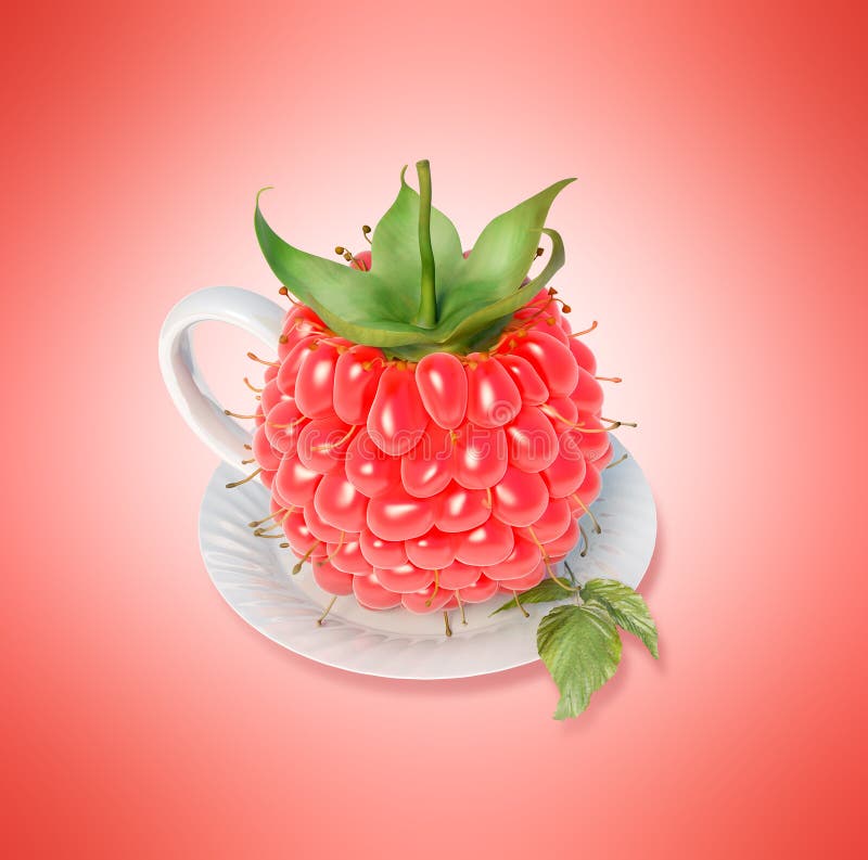 Raspberry Tea Stock Illustrations – 1,805 Raspberry Tea Stock ...