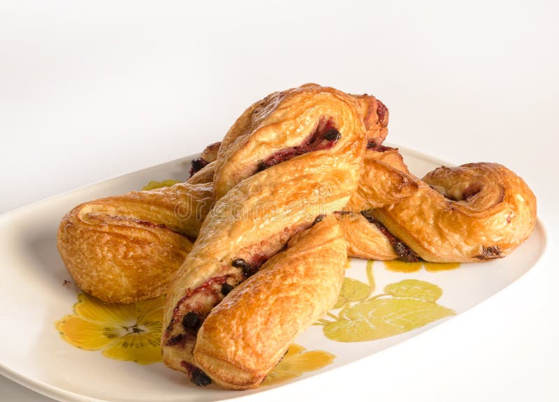 Raspberry twist pastries stock image. Image of sugar - 51693621