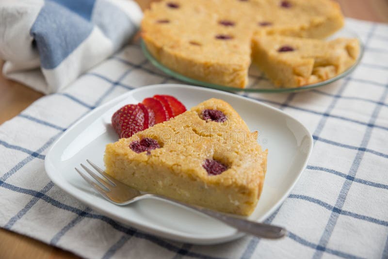 Raspberry Vanilla Cake stock image. Image of party, fruit - 53309131