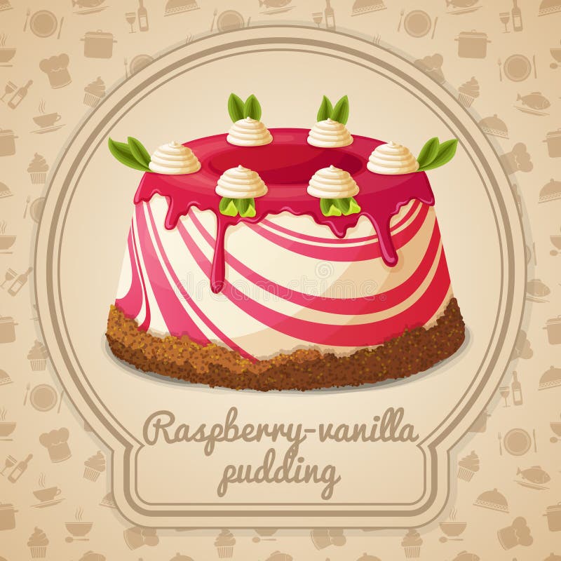 Raspberry Jam Label Template Design. Vector Illustration Stock ...