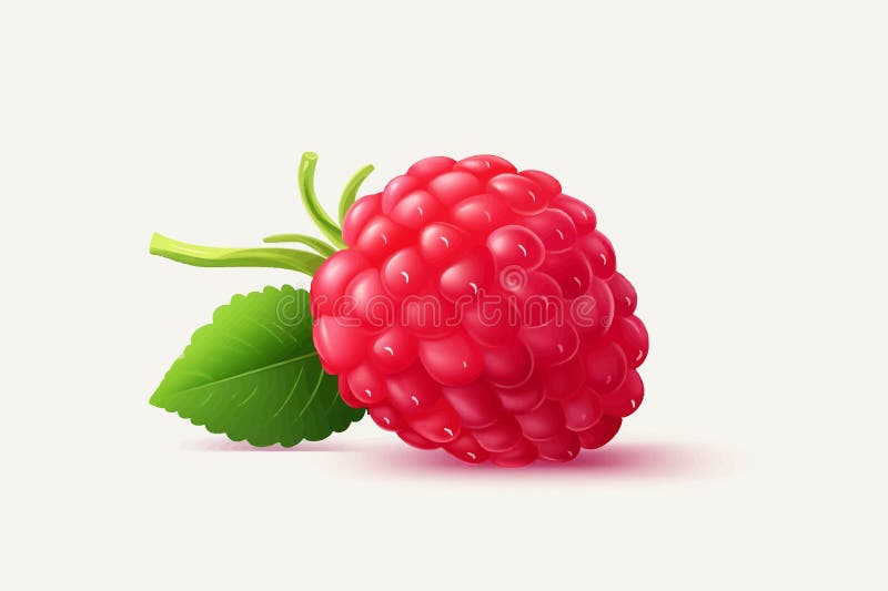 Raspberry Vector Flat Minimalistic Isolated Vector Style Illustration ...