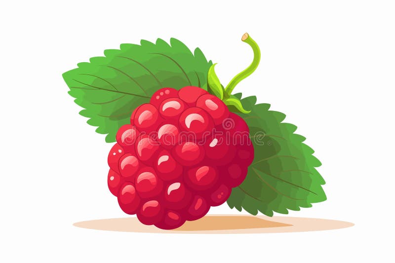 Raspberry Vector Flat Minimalistic Isolated Vector Style Illustration ...