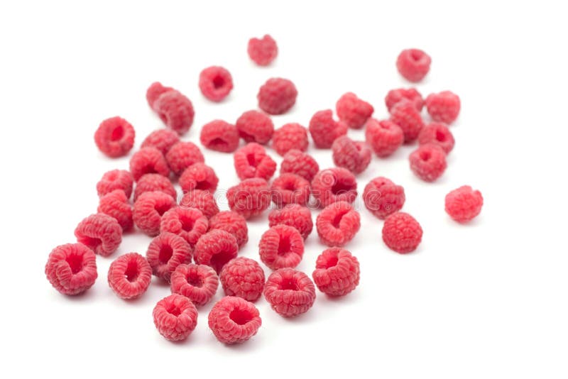 Raspberry on white stock image. Image of dessert, food - 2680651