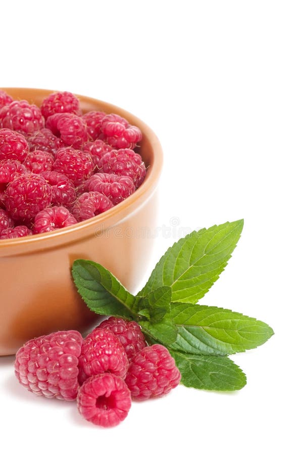 Raspberry in wooden plate stock photo. Image of color - 31813666