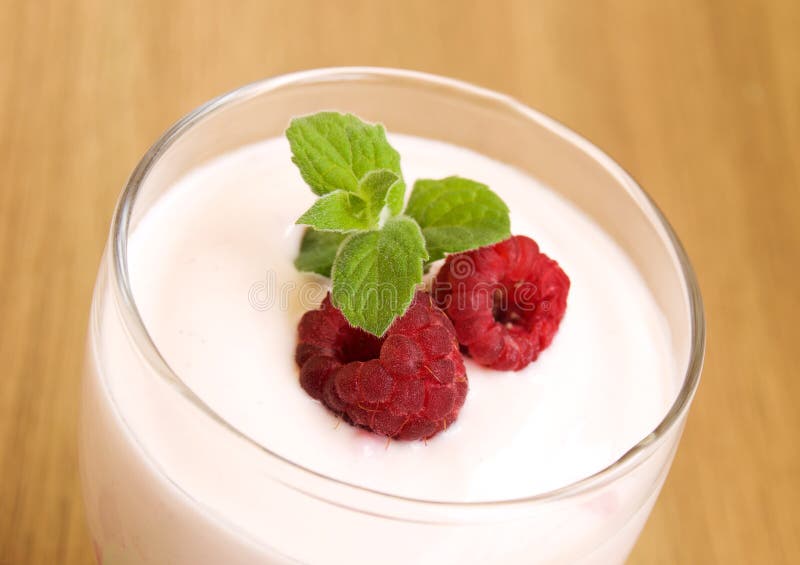 Raspberry yogurt stock image. Image of healthy, yoghurt - 20652979