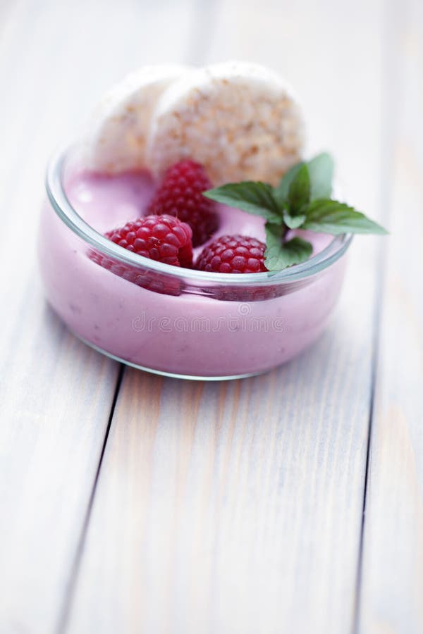 Raspberry yogurt stock image. Image of milk, food, freshness - 21279719