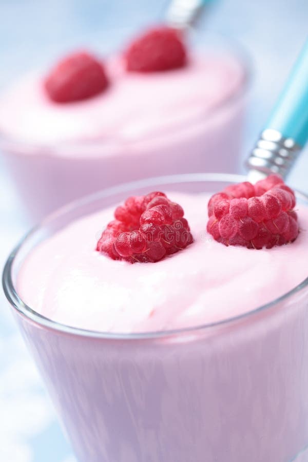Raspberry yogurt stock image. Image of prepared, yogurt - 22084267