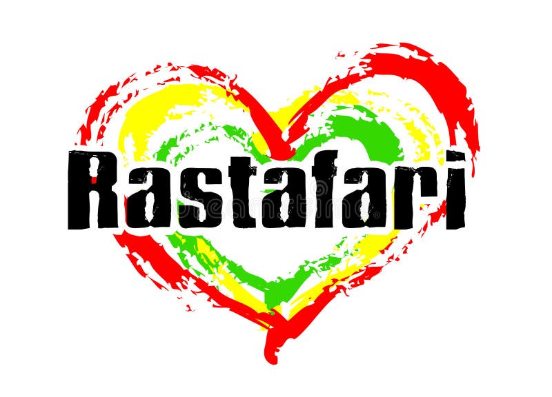 Rastafari Love stock illustration. Image of hearts, party - 17793396