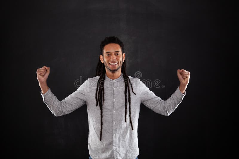 Rastafari young man stock image. Image of smile, blackboard - 314654447