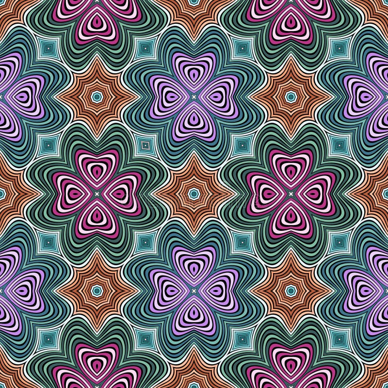 Raster Abstract Lines Pattern. Waves Background Stock Illustration ...