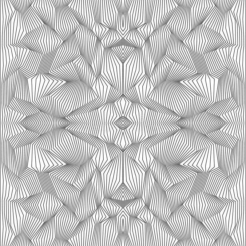 Raster Abstract Lines Pattern. Waves Background Stock Illustration ...