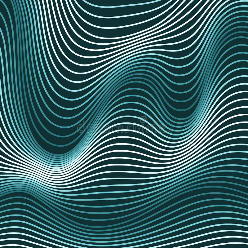 Raster Abstract Waves Lines Background Stock Photo - Image of backdrop ...