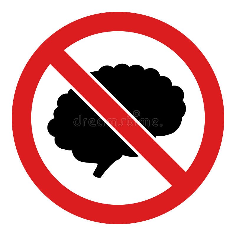 Raster Brainless Flat Icon Illustration Stock Illustration ...