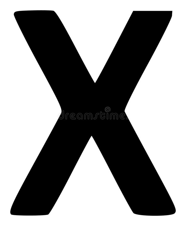 Raster Chi Greek Symbol Flat Icon Image Stock Illustration ...