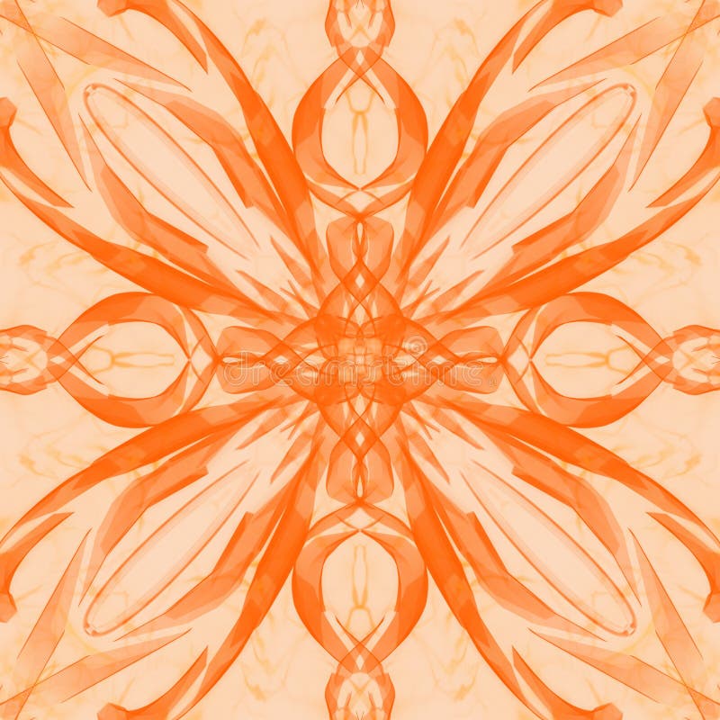 Raster Color Pattern. Design in Orange Color Stock Illustration ...