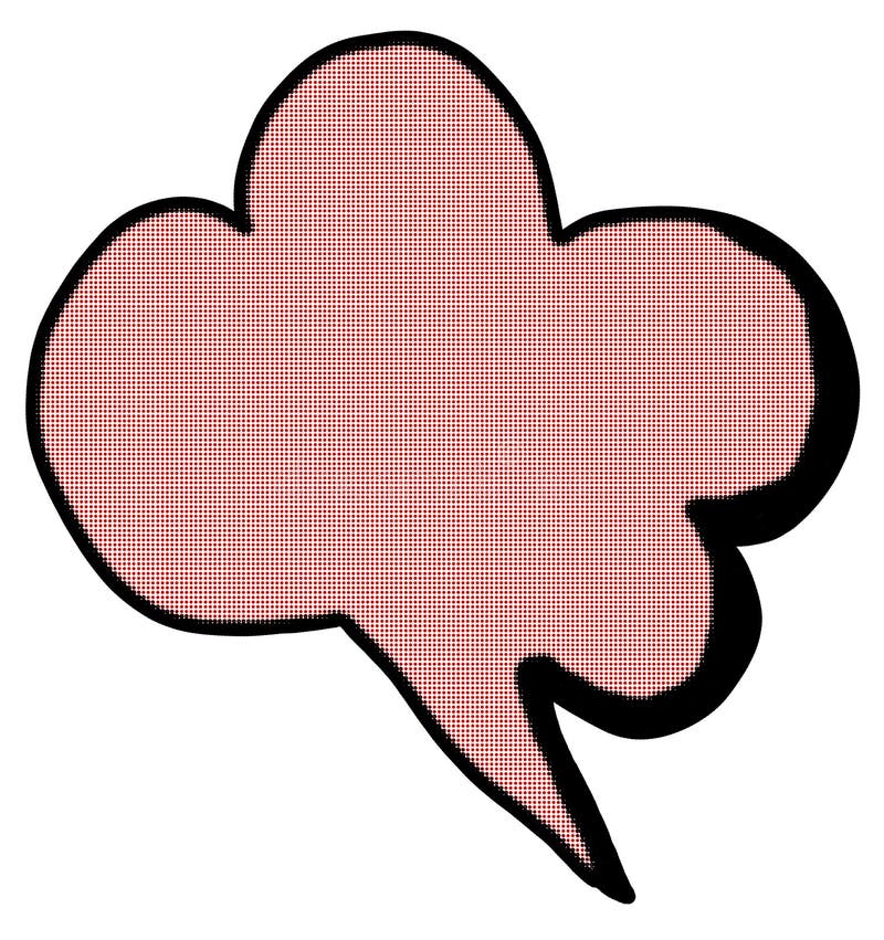 Raster Comic Empty Lilac Bubble Speech in Pop Art Style. Hand Drawing ...