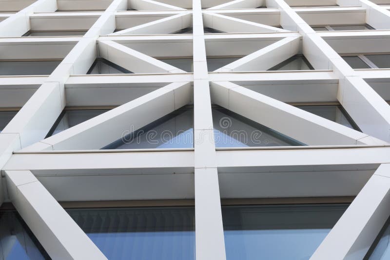 Facade Raster of the Modern Building Stock Image - Image of lines ...