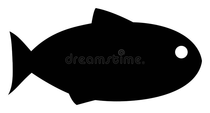 Raster Fish V2 Flat Icon Symbol Stock Illustration - Illustration of ...