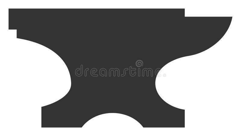Raster Flat Forge Icon stock illustration. Illustration of raster ...
