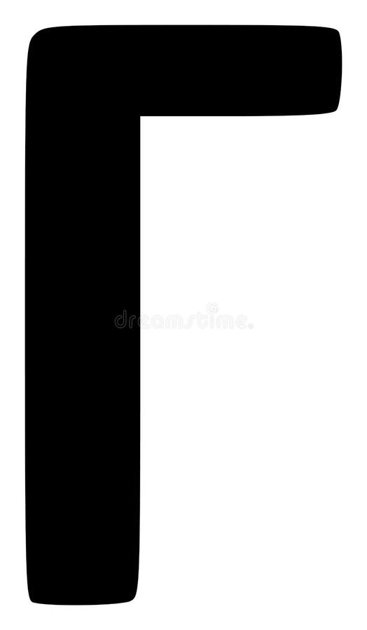 Raster Gamma Greek Symbol Flat Icon Symbol Stock Illustration ...