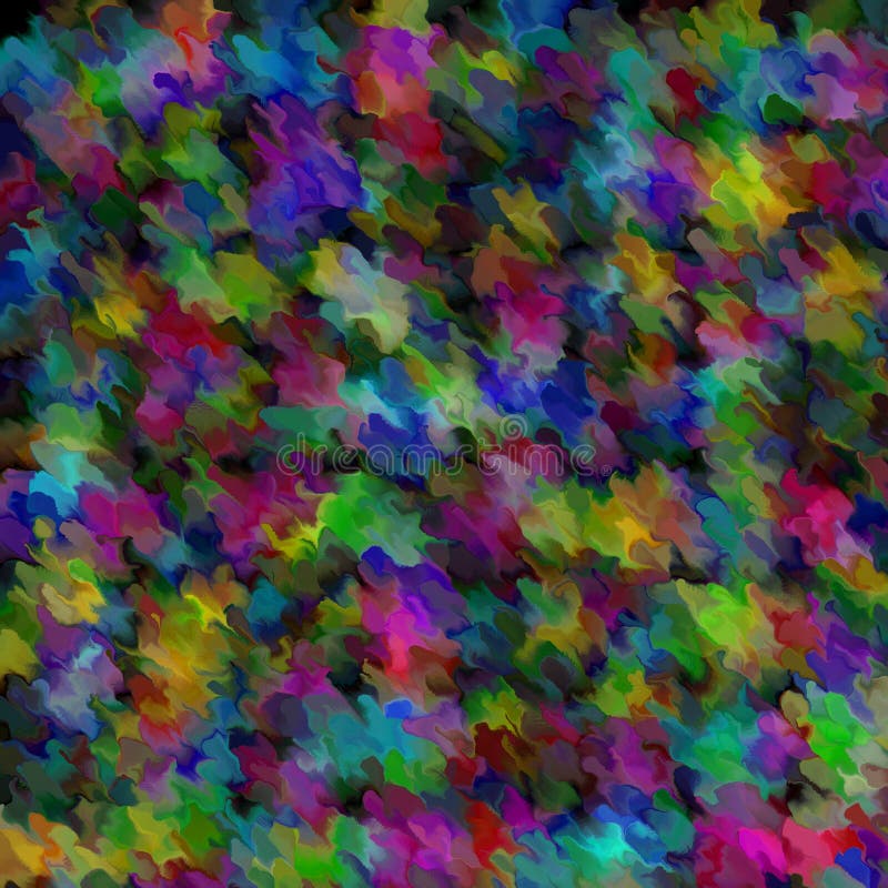 Raster Illustration of Colorful Background Stock Illustration ...