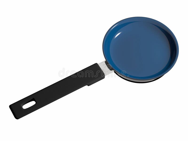 Ceramic Long Pan View Right Stock Illustration - Illustration of tool ...