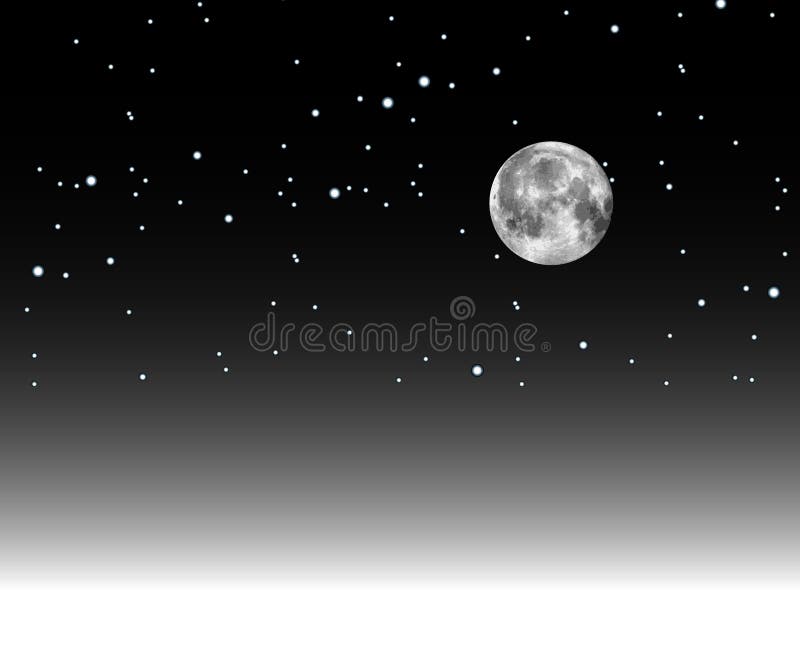 Raster moon illustration stock vector. Illustration of dark - 7608947