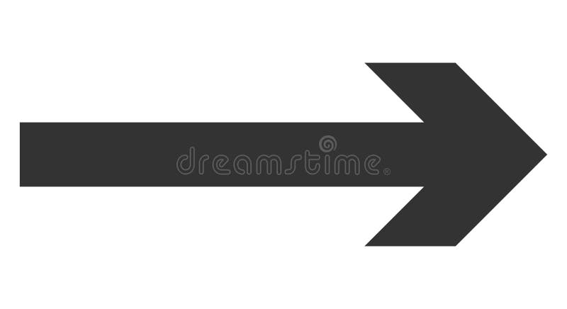 Raster Move Right Flat Icon Illustration Stock Illustration ...