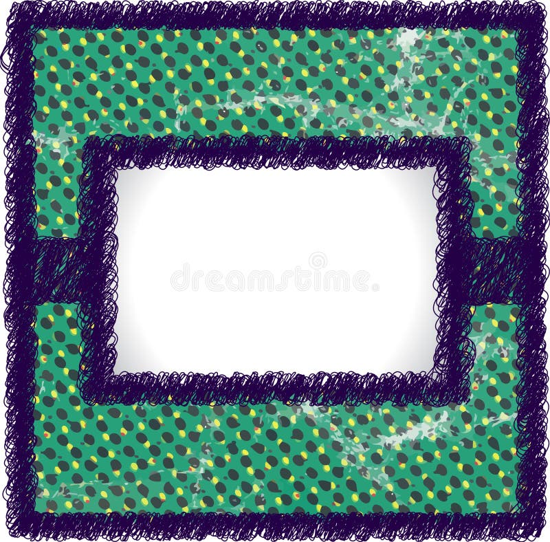 Raster scribbled frame stock vector. Illustration of card - 61333776