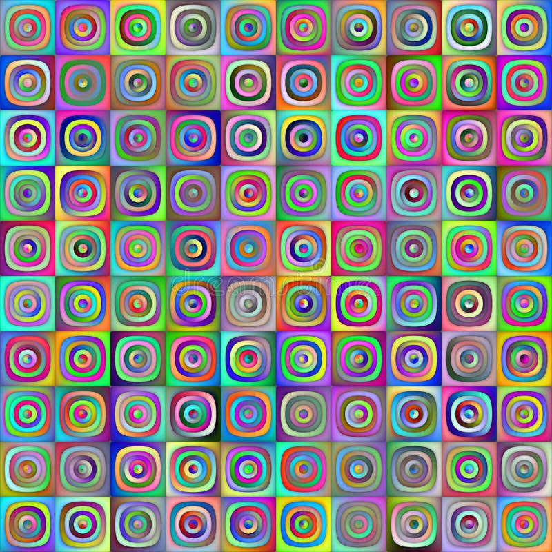 Raster Seamless Colorful Radial Gradient Quilts Random Circles in ...