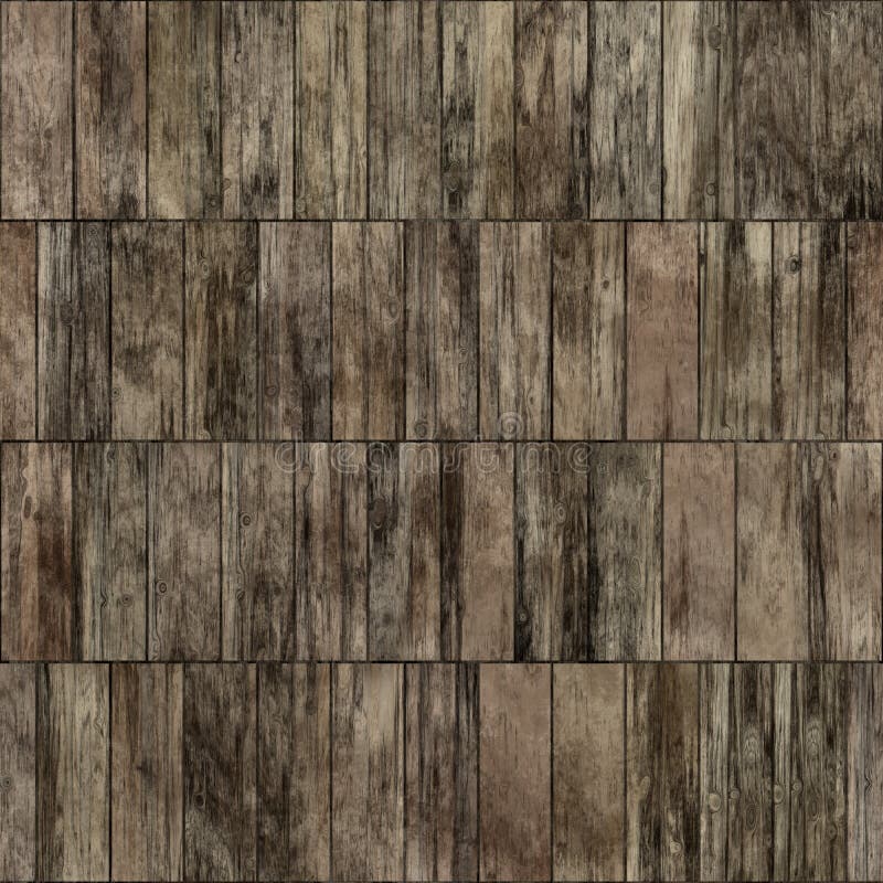 Raster Seamless Wooden Bark Floor Texture Stock Illustration ...