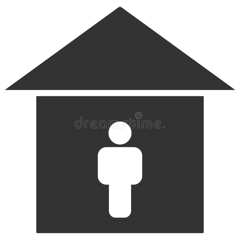 Raster Self Isolation Flat Icon Symbol Stock Illustration ...