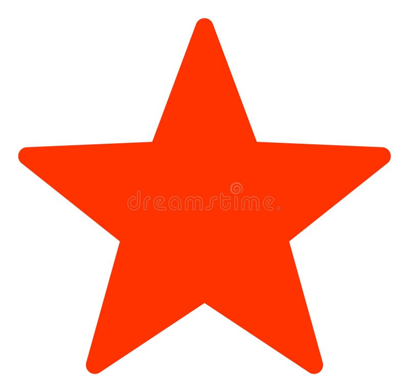 Raster Star Flat Icon Symbol Stock Illustration - Illustration of ...