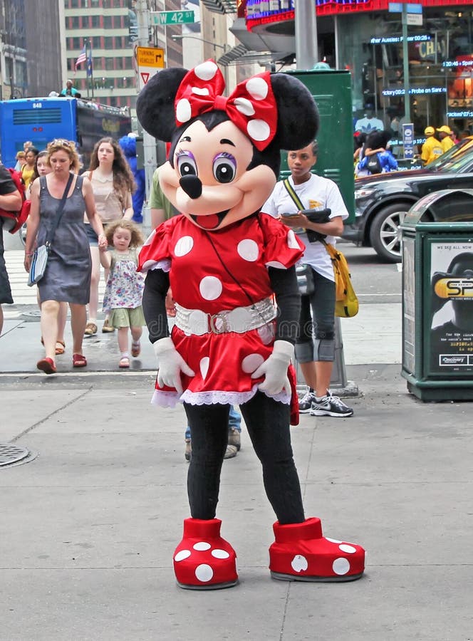 Ratón de Minnie en NY. fotografía editorial. Imagen de dinero - 25681122