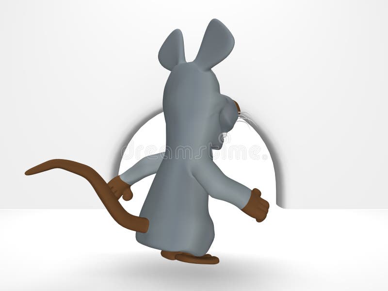 Ratón triste lindo stock de ilustración. Ilustración de animal - 13361427