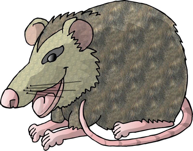 Jumping rat stock illustration. Illustration of tail - 14518093