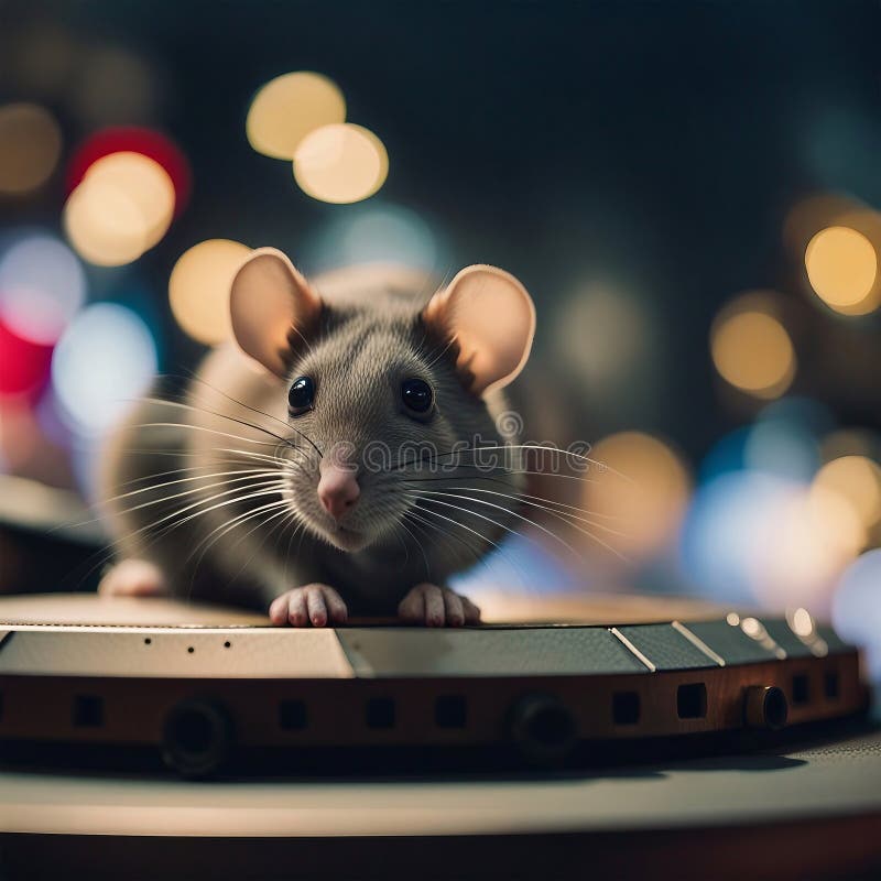 Rat in the Background of the City Stock Illustration - Illustration of ...