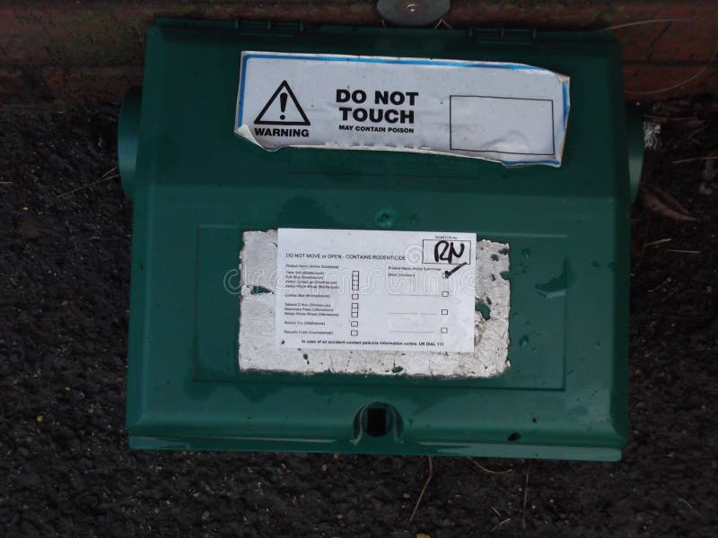 Rat Bait Station for Pest Control Stock Image - Image of abatement ...