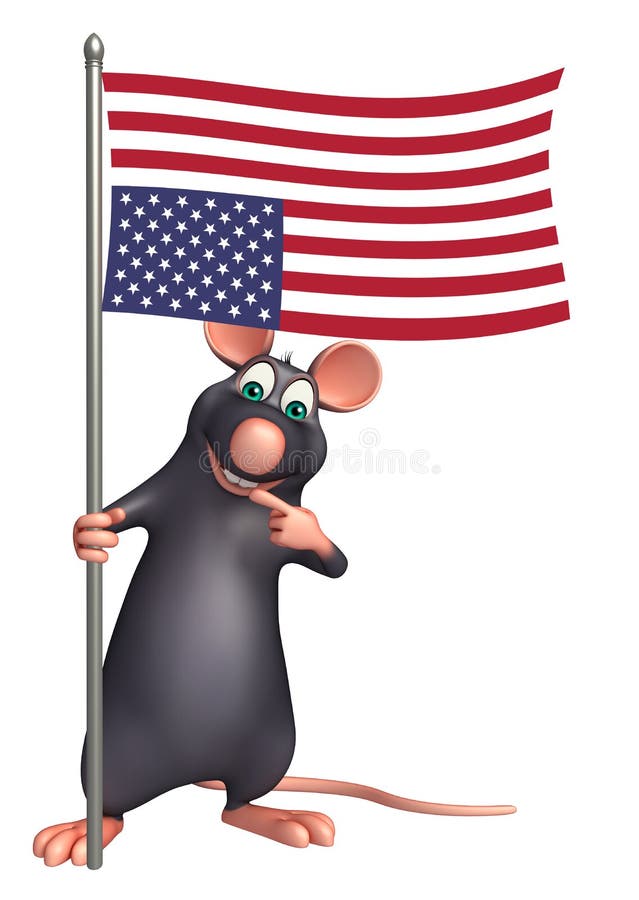 Rat Cartoon Character Flag Stock Illustrations – 72 Rat Cartoon ...