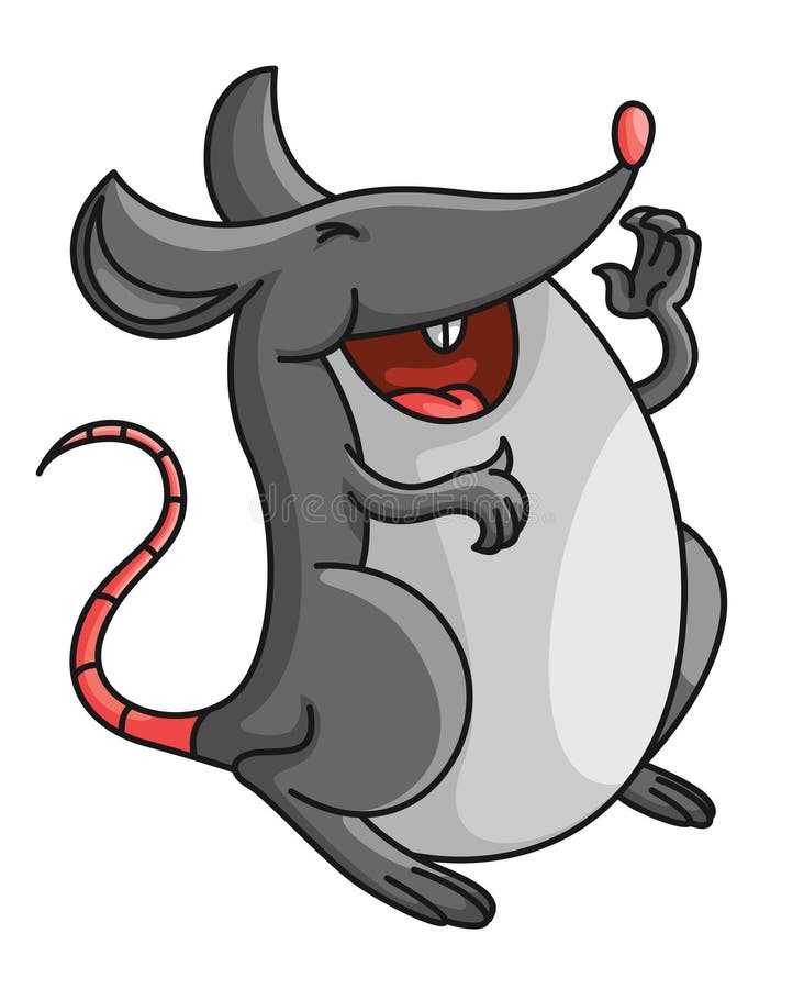 Rat Cartoon stock vector. Illustration of mouse, vector - 47880354