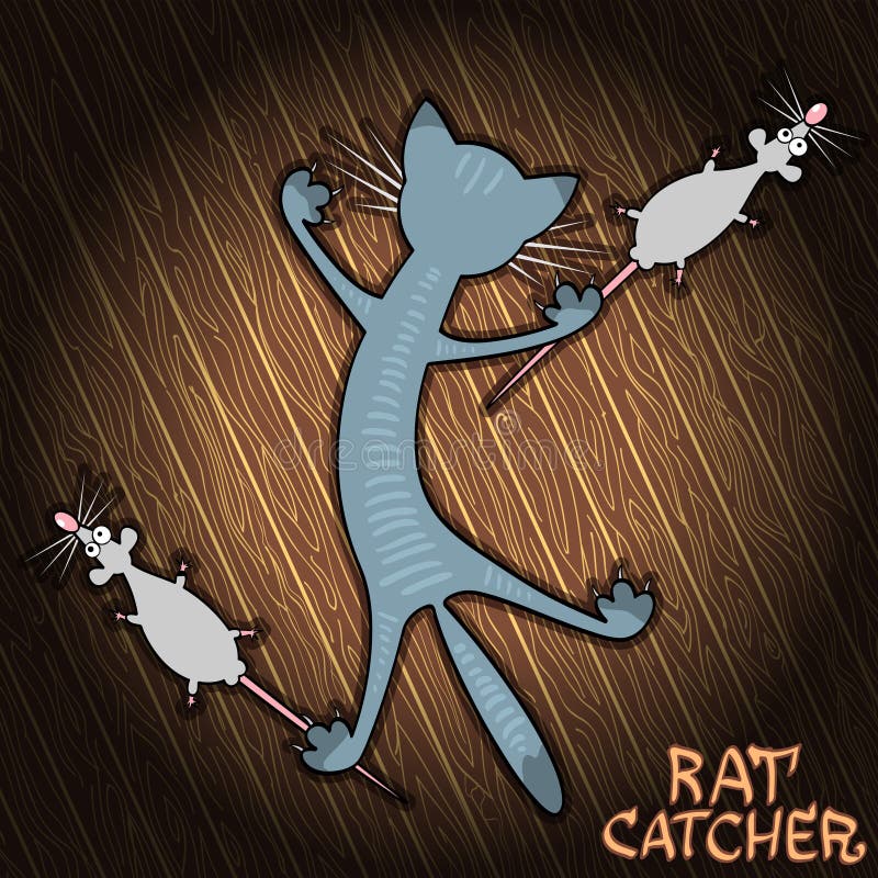 Rat Catcher stock vector. Illustration of grey, rats - 41681952